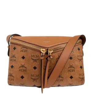 Mcm Diamant 3d Shoulder Bag - Brown
