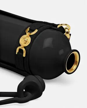 Versace Logo Water Bottle - Black