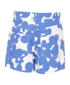 Marni Floral Print Belted Shorts
