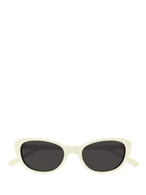 Saint Laurent Oval Sunglasses - Black
