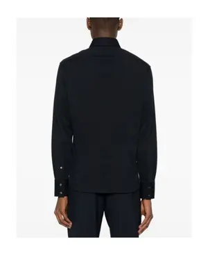 Brunello Cucinelli Spread-collared Buttoned Shirt - Black
