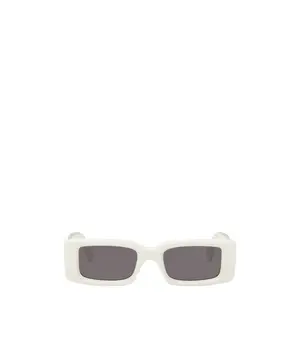 Off-White Arthur Rectangular Frame Sunglasses - Gray