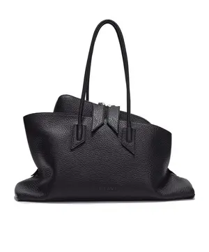 Attico La Passeggiata Medium Top Handle Bag - Black