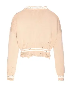 Marni Distressed Crewneck Knitted Jumper