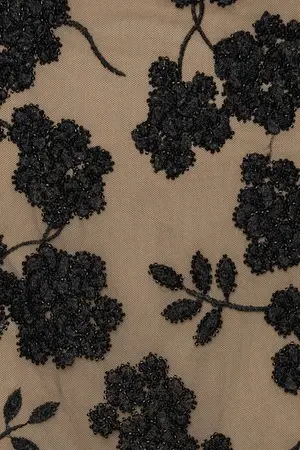 ROTATE BY BIRGER CHRISTENSEN Embroidered Sequined Mesh Skirt