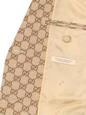Gucci Gg Monogram Jacket - Nude