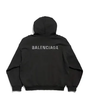 Balenciaga Logo Printed Hoodie