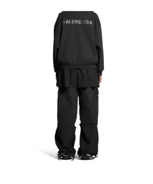 Balenciaga Logo Printed Hoodie