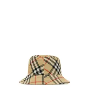 Burberry Checked Bucket Hat - Multicolor