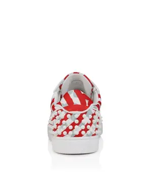 CHRISTIAN LOUBOUTIN Striped Studded Sneakers