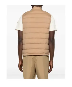 Moncler Barthe Padded Gilet - Brown