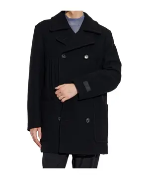 MAISON MARGIELA Double-breasted Coat - Black