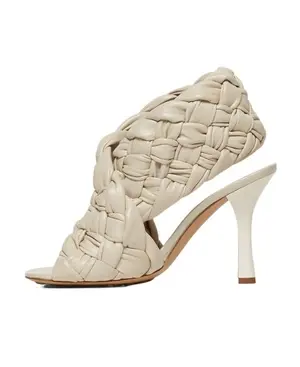 Bottega Veneta Woven Leather High Heel Sandals