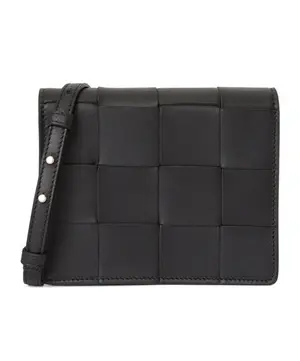 Bottega Veneta Mini Cassette Shoulder Bag - Black