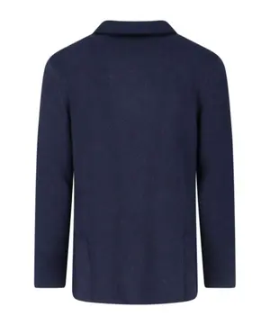LARDINI Single-breasted Cashmere Blazer - Black