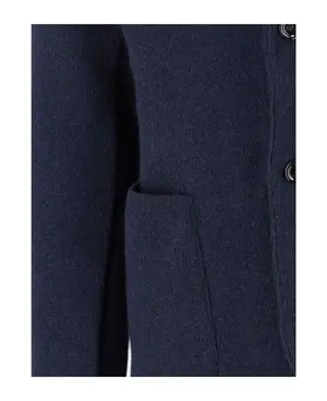 LARDINI Single-breasted Cashmere Blazer - Black