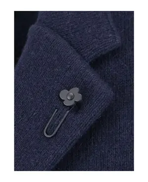 LARDINI Single-breasted Cashmere Blazer - Black