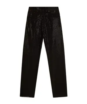 GOLDEN GOOSE Embellished Distressed Trousers
