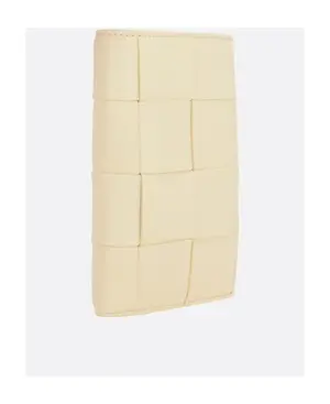 Bottega Veneta Cassette Bi-fold Leather Wallet - Nude