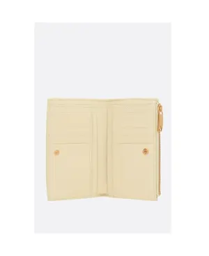 Bottega Veneta Cassette Bi-fold Leather Wallet - Nude