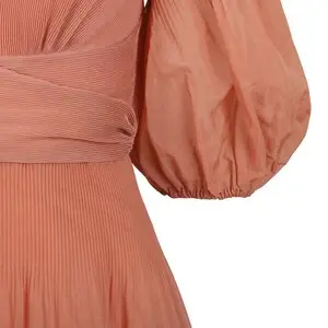 Zimmermann Pleated V-neck Midi Dress - Rpeh