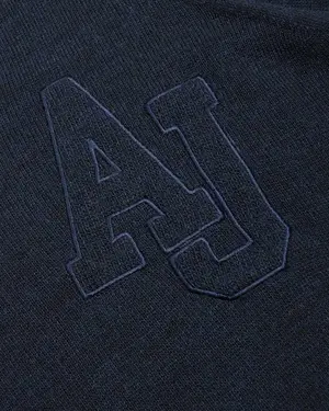 Emporio Armani V-neck Long-sleeved Pullover With Logo Detail