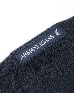 Emporio Armani V-neck Long-sleeved Pullover With Logo Detail