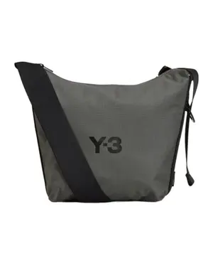 Y3 Buckle-fastening Messenger Bag - Granite
