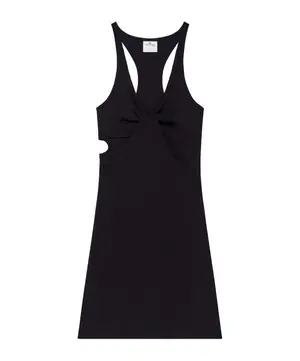 COURREGES Courrèges Ribbed Twist Cut-out Mini Dress