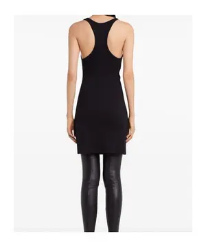 COURREGES Courrèges Ribbed Twist Cut-out Mini Dress