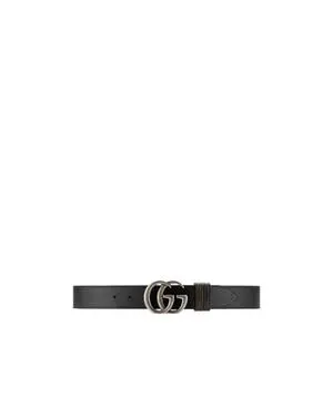 Gucci Gg Marmont Reversible Leather Belt - Black
