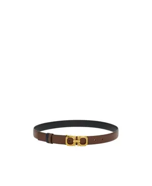FERRAGAMO Gancini Belt - Brown