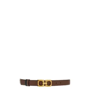 FERRAGAMO Gancini Belt - Brown