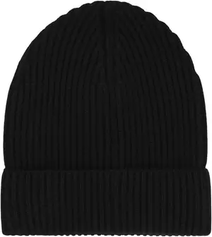 Dolce & Gabbana Ribbed Knit Beanie - Black