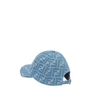Fendi Ff Jacquard Baseball Cap - Blue