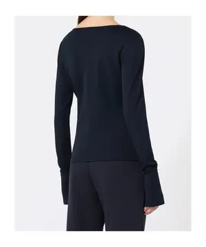 Max Mara V-neck Long-sleeved Top - Ultramarine