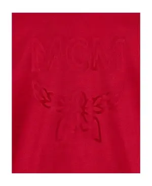 Mcm Logo Embossed T-shirt