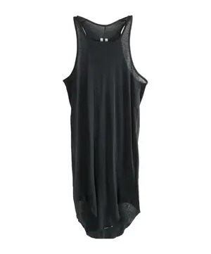 Rick Owens Sleeveless Ribbed Tank Top - Black