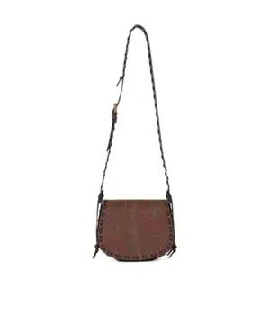 Etro Small Drya Paisley Jacquard Crossbody Bag - Brown