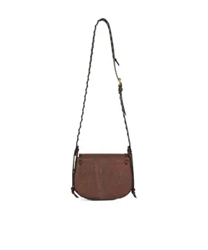Etro Small Drya Paisley Jacquard Crossbody Bag - Brown