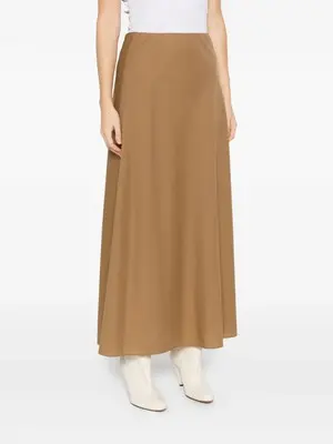 Alberta Ferretti High-waisted Midi Skirt - Brown