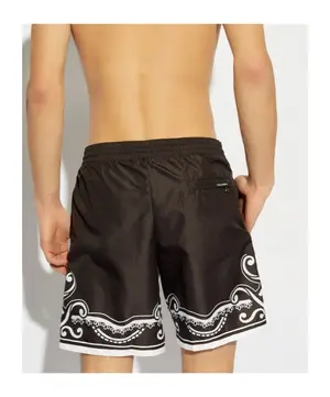Dolce & Gabbana Bandanna Printed Mid-length Swim Trunks