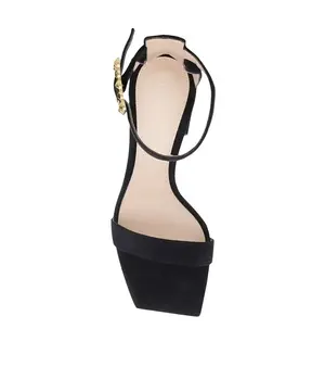 GIANVITO ROSSI Open-toe Square-head High Heel Sandals With Adjustable Ankle Strap