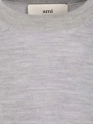 AMI Paris Logo Embroidered Crewneck Jumper