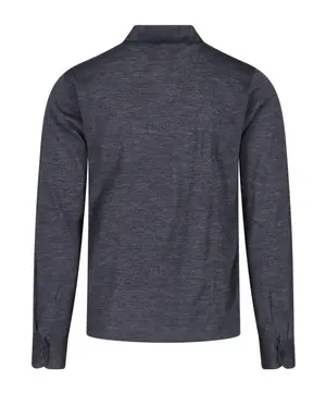 ZANONE Long Sleeved Polo Shirt - Grey