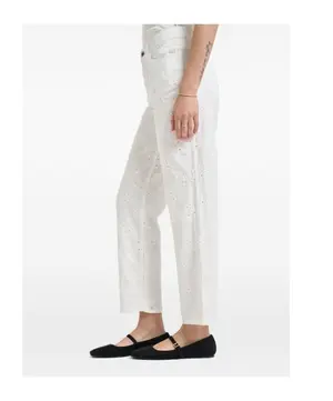 Liu Jo Straight Leg Embroidered Pants