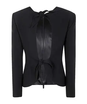 Giorgio Armani Bow Detail Zip Jacket