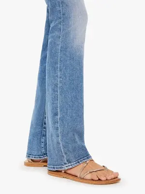 MOTHER Hustler Sneak High-rise Tapered Jeans - Blue