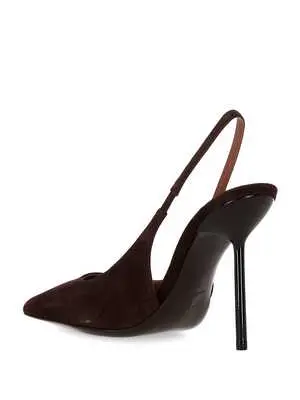 Paris Texas Pointed Toe High Heel Sandals - Black