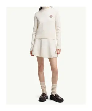 Moncler Logo Patch Crewneck Jumper
